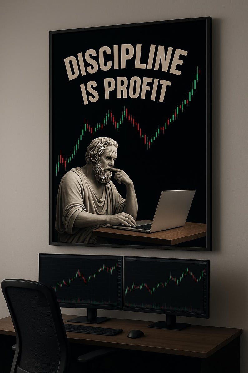 Discipline is Profit Wall Art: Motivational Trading Room Decor (PDF ...