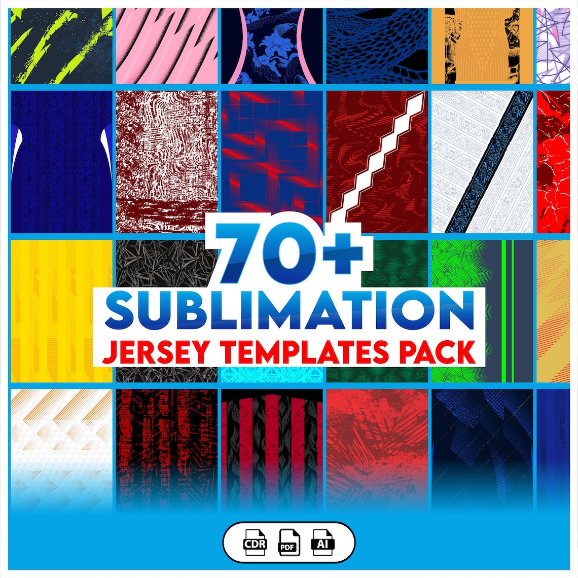 70+ Sports Jersey Sublimation Designs | Editable Vector Templates ...