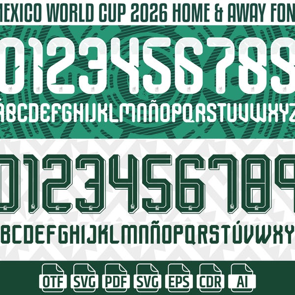 Jersey Fonts Numbers - Etsy