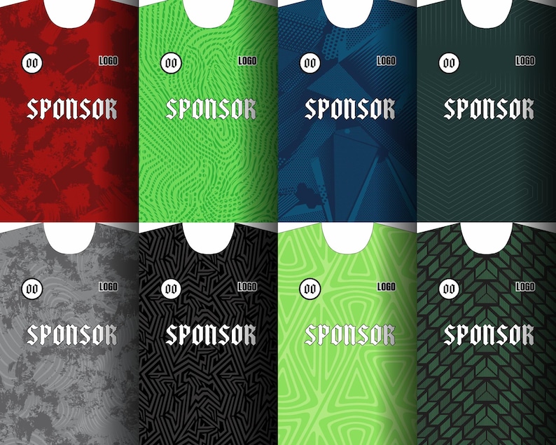 Soccer Jersey Design Bundle | Editable Sublimation Templates (EPS, AI ...
