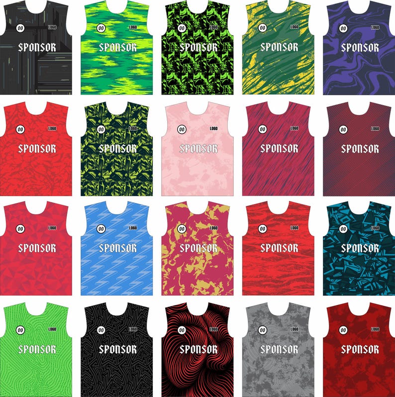 Soccer Jersey Design Bundle | Editable Sublimation Templates (EPS, AI ...