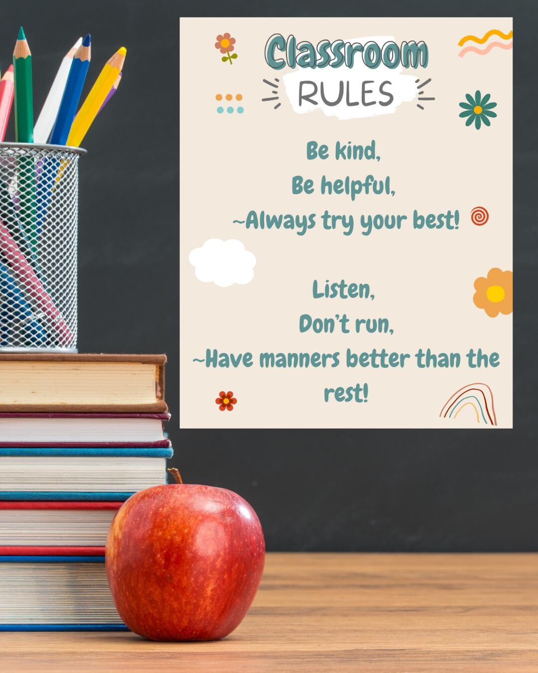 Classroom Rules Poem - Etsy