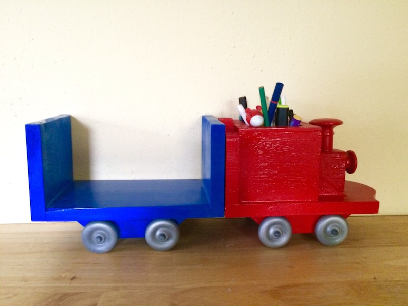 Buy One Locomotive & Three Caboose - Little Train Collection Wood ...