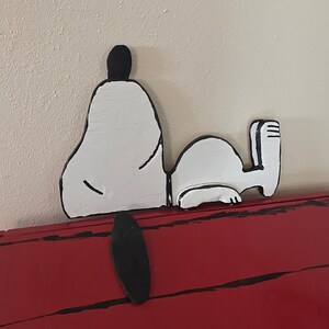 Snoopy and Red House Wood Cabinet Bookcase Toy Organizers Shoe Storage ...