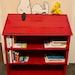 Snoopy and Red House Wood Cabinet Bookcase Toy Organizers Shoe Storage ...