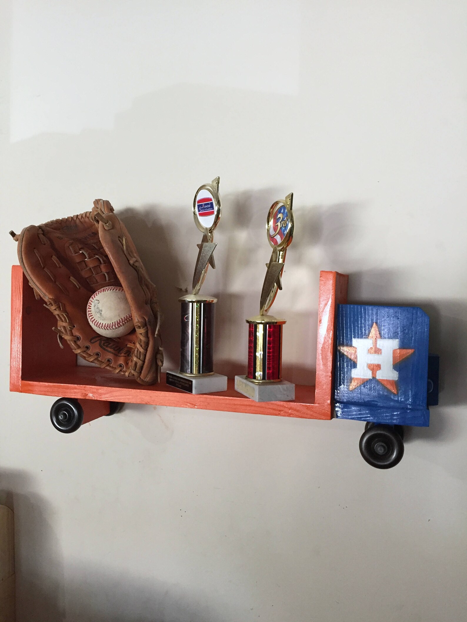 Houston Astros Inspired Wall or Desk Bookcase Rack - Etsy