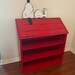 Snoopy and Red House Wood Cabinet Bookcase Toy Organizers Shoe Storage ...