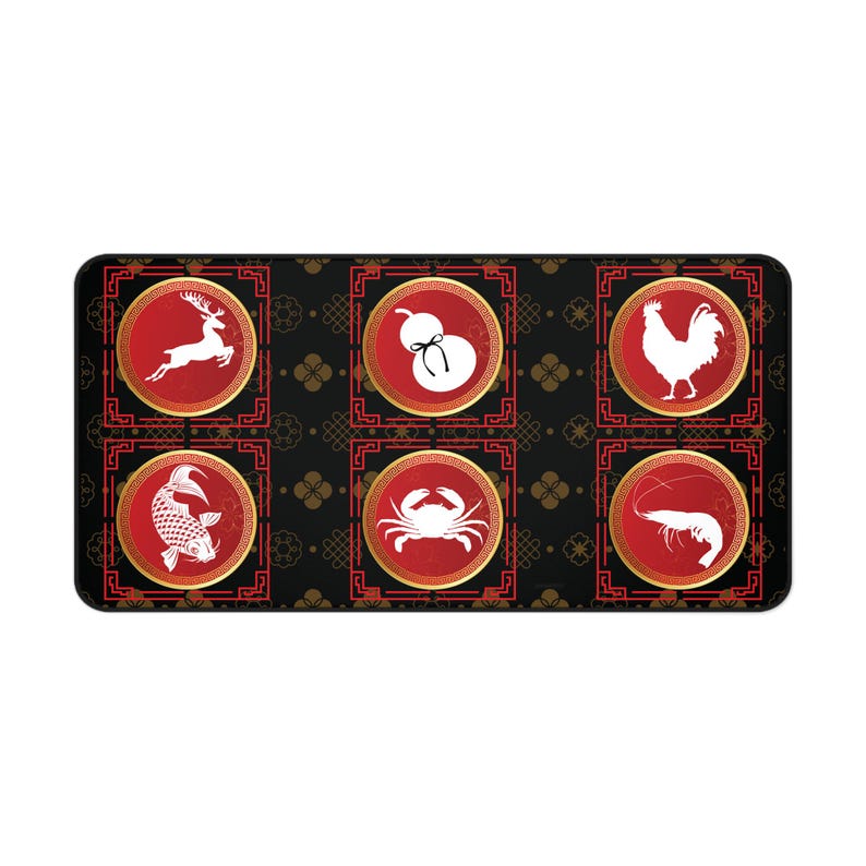 Lucky Bau Cua Tom Ca Cop Mat, Chinese Vietnamese Lunar New Year Dice ...