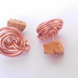 Copper Rosette Post Earrings, 100% Copper, "rosa" - Etsy