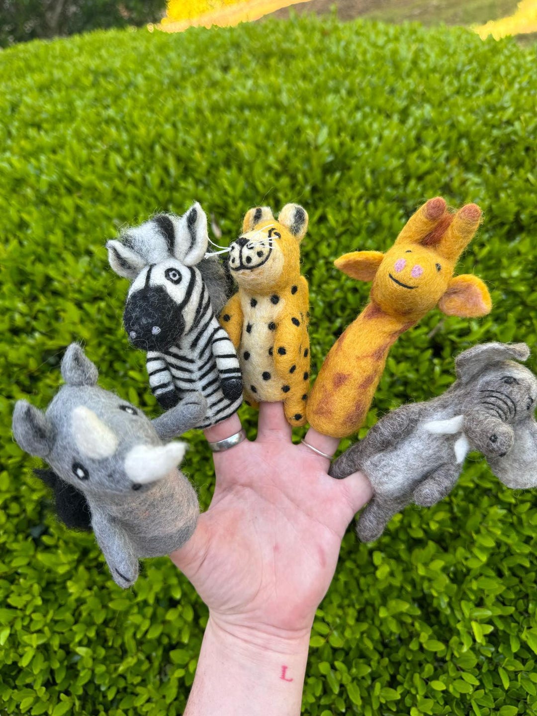 Safari Finger Puppets - Etsy