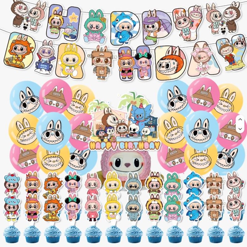 Labubu Party Decorations - Etsy