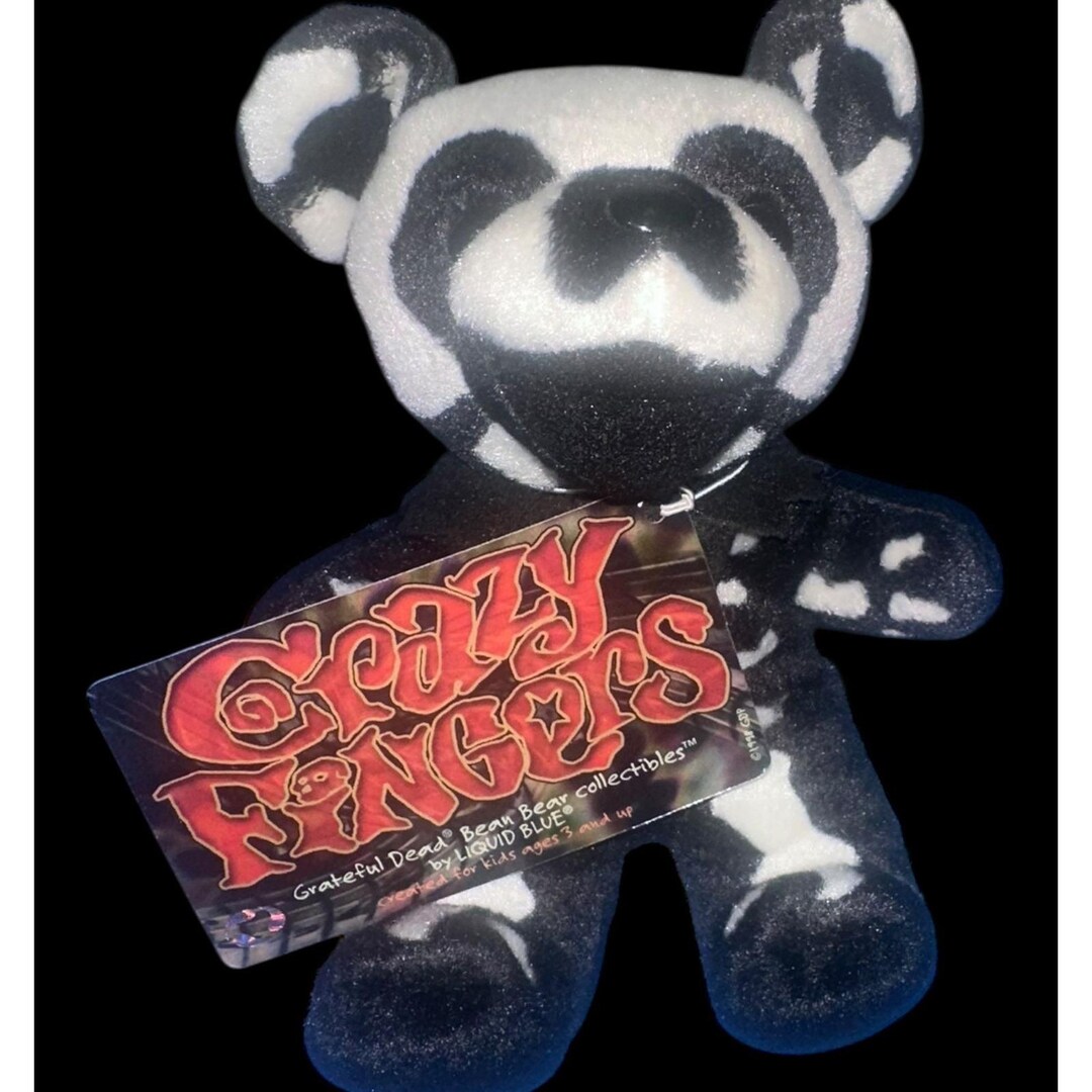 Grateful Dead Liquid Blue Crazy Fingers Skeleton Bean Bear Plush - Etsy