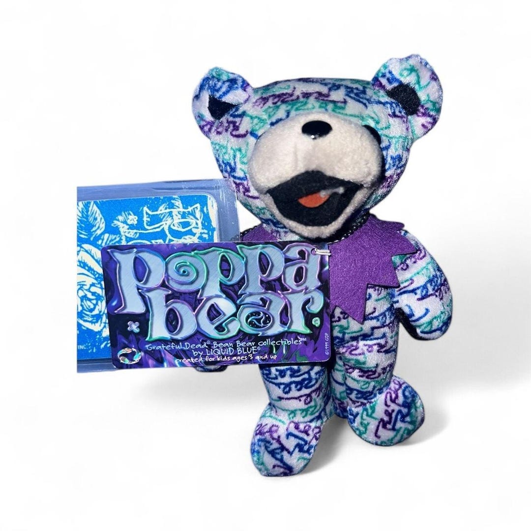 Grateful Dead "poppa Bear" Limited Edition Bean Bear Plush by Liquid ...