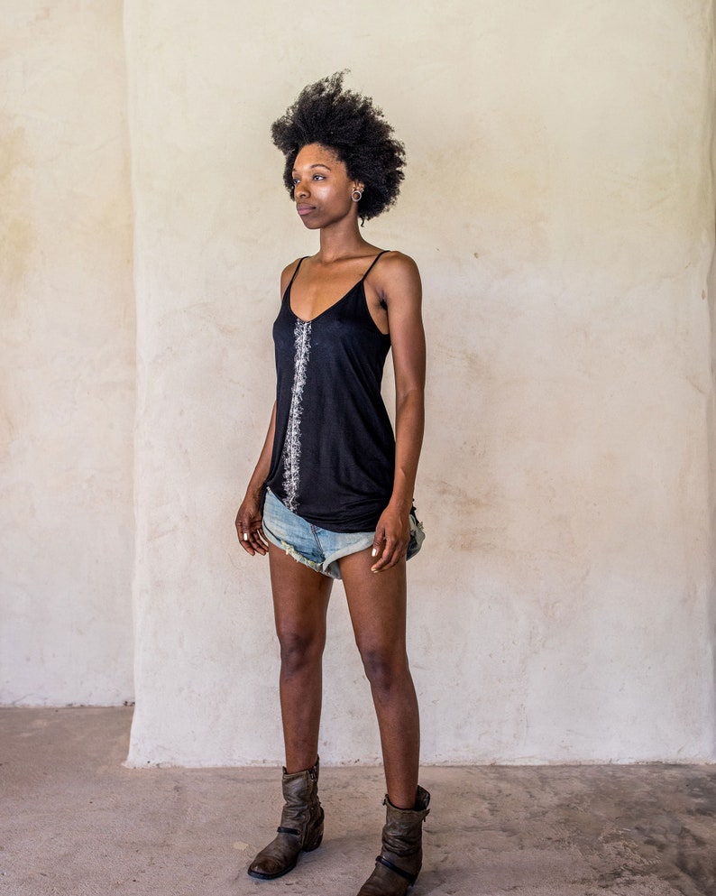 Outa Line Tank, Singlet Top, Handdyed, Handdyed Tank, Boho, Summer Tank ...