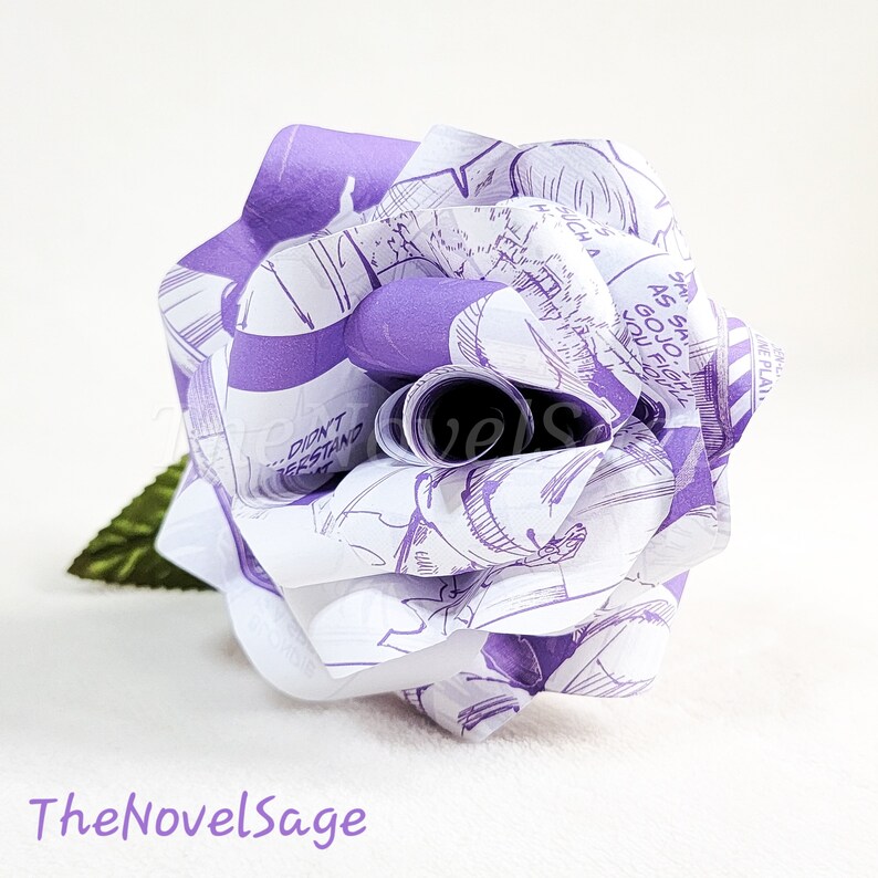 Purple Cursed Sorcerer Manga Rose, Anime Home Decor, Anime Gift Idea ...