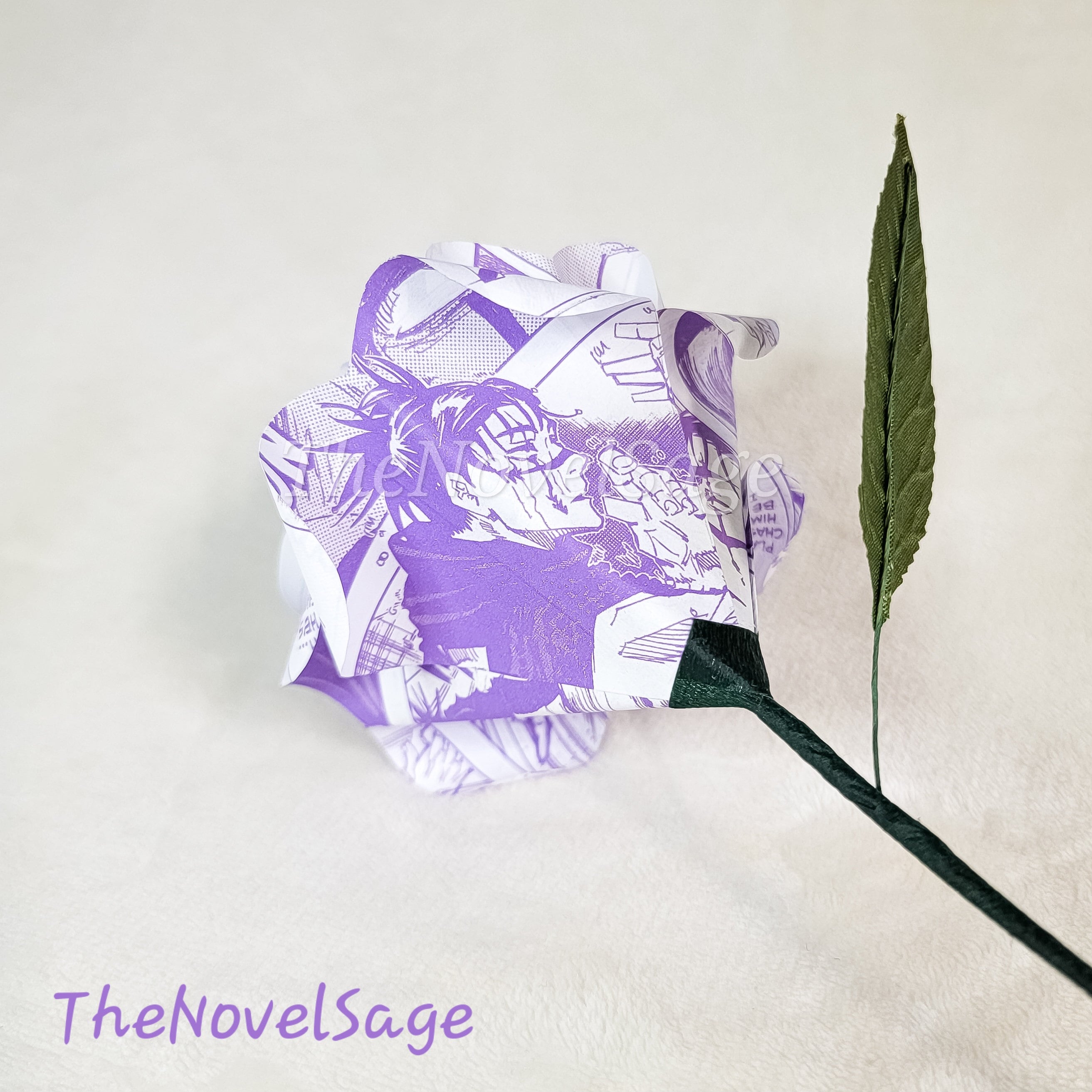 Purple Cursed Sorcerer Manga Rose, Anime Home Decor, Anime Gift Idea ...