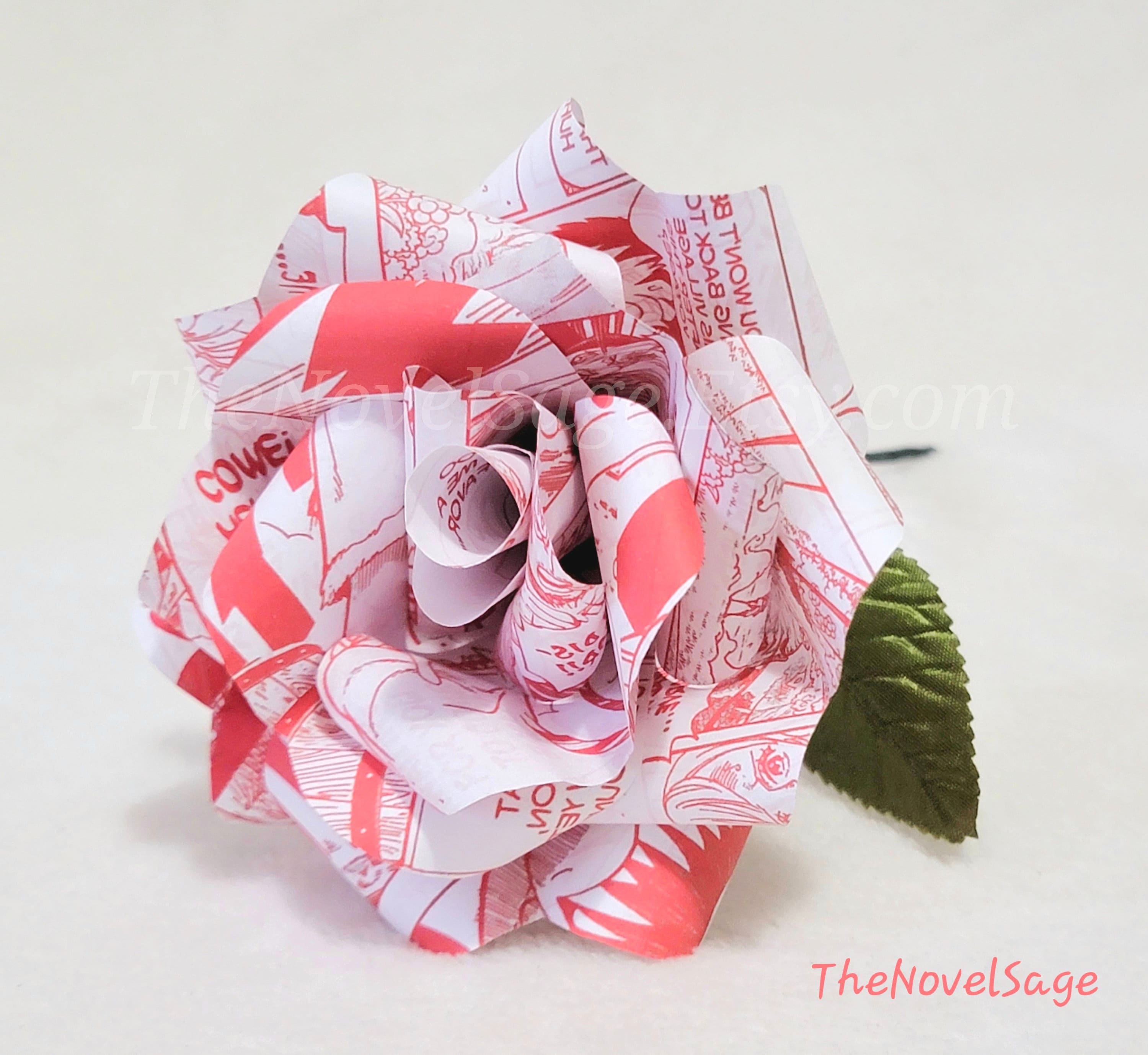 Purple Cursed Sorcerer Manga Rose, Anime Home Decor, Anime Gift Idea ...