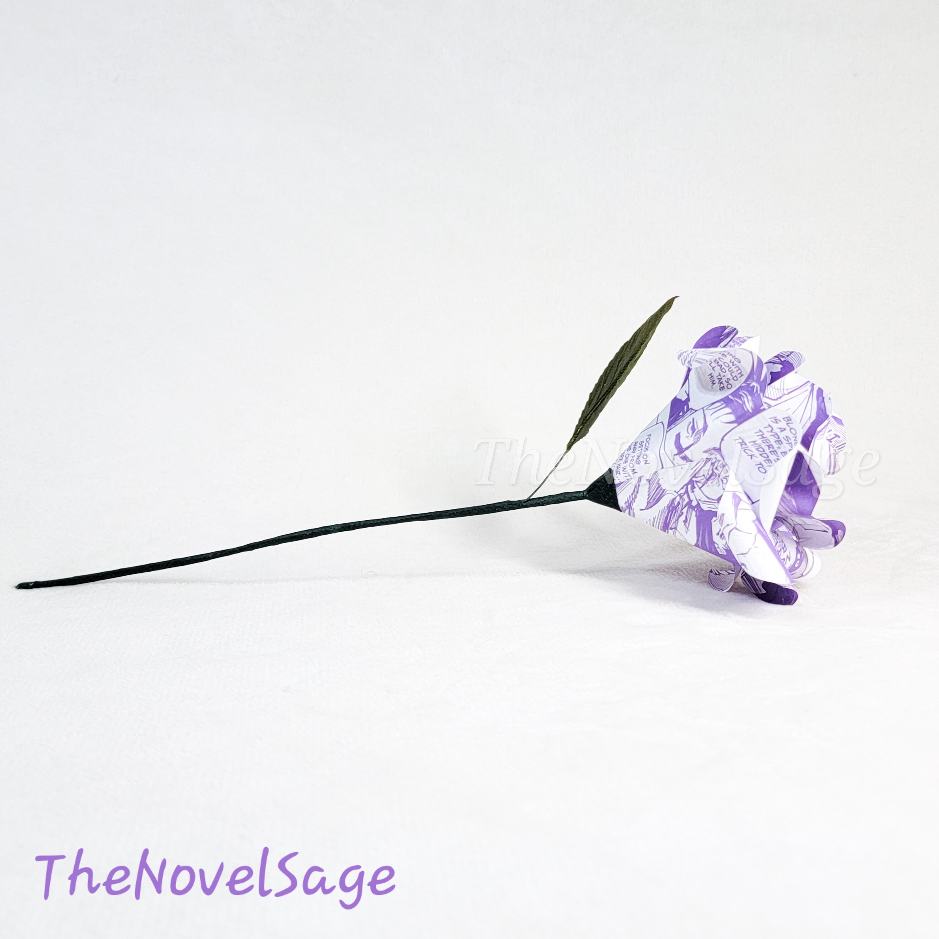 Purple Cursed Sorcerer Manga Rose, Anime Home Decor, Anime Gift Idea ...