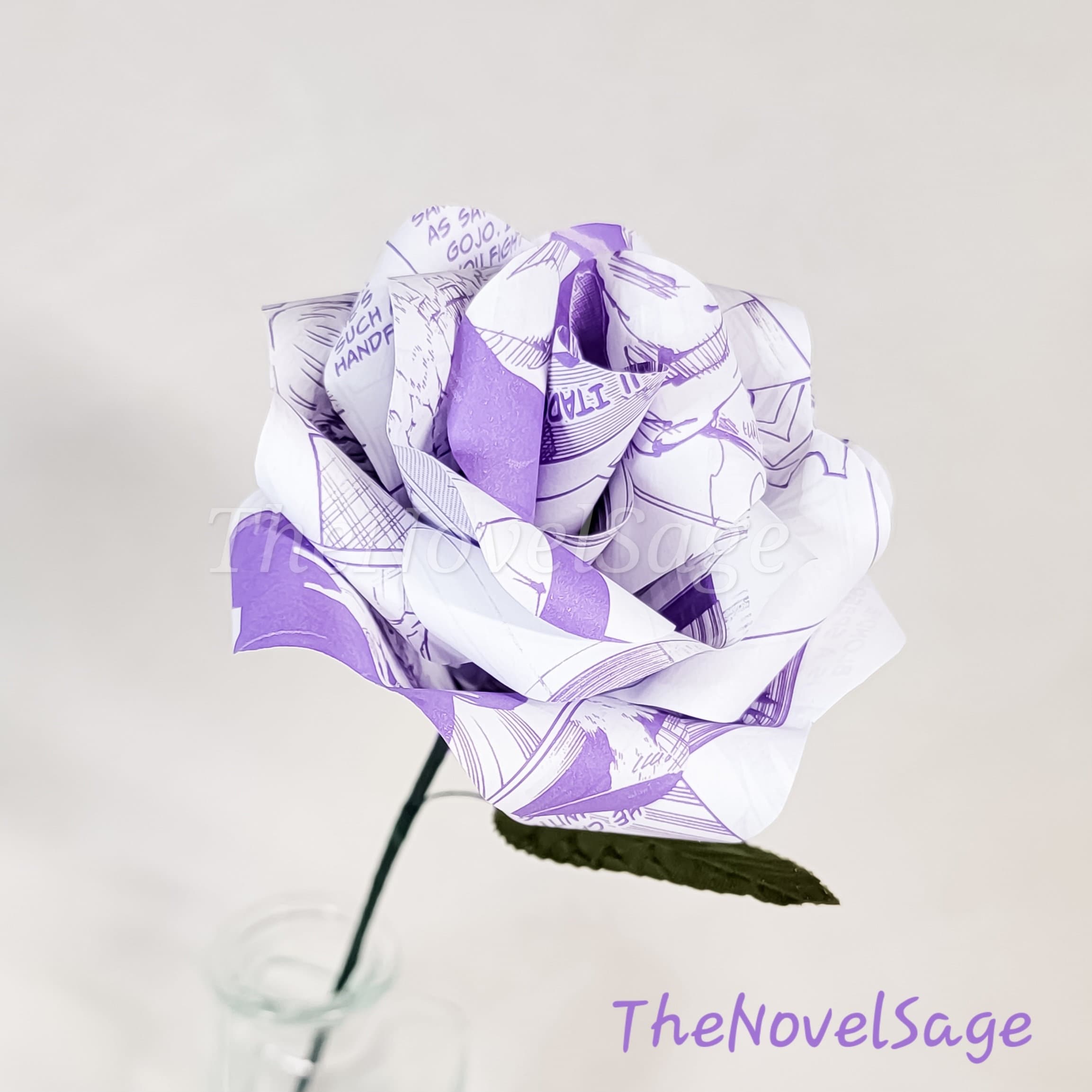 Purple Cursed Sorcerer Manga Rose, Anime Home Decor, Anime Gift Idea ...