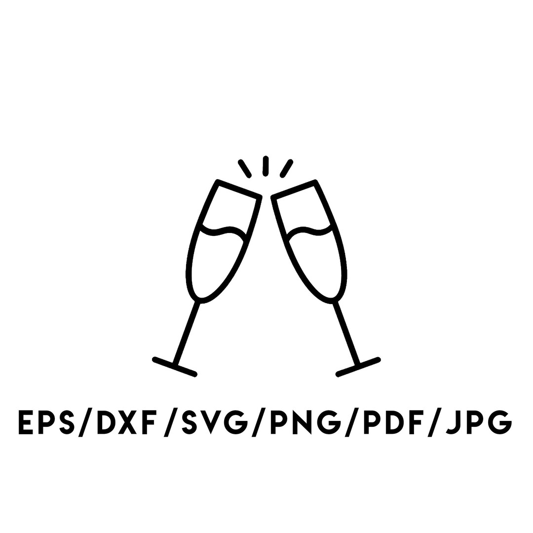 Cheers Icon Design Instant Download Svg, Eps, Dxf, Png, Pdf, Jpg ...