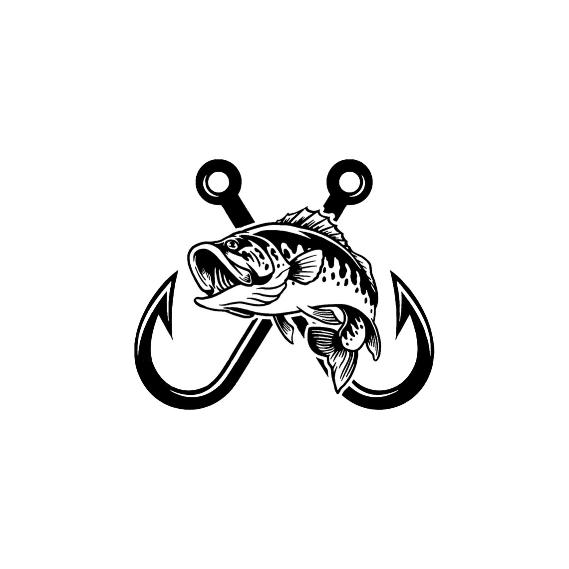 Fish and Hooks Design Instant Download Svg, Eps, Dxf, Png, Pdf, Jpg ...