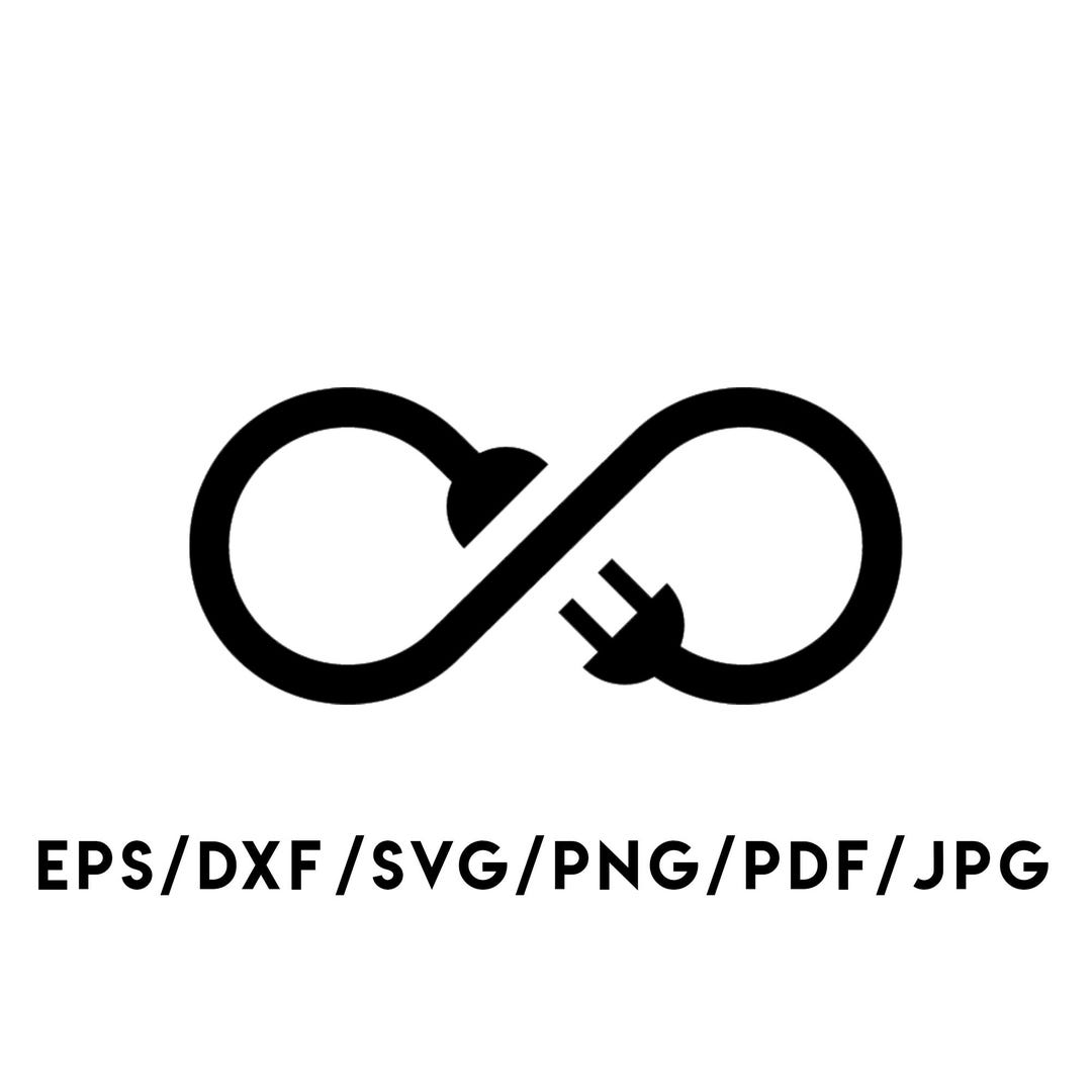 İnfinity Electric Plug Design Instant Download Svg, Eps, Dxf, Png, Pdf ...