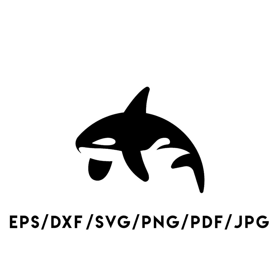 Killer Whale Design Instant Download Svg, Eps, Dxf, Png, Pdf, Jpg ...