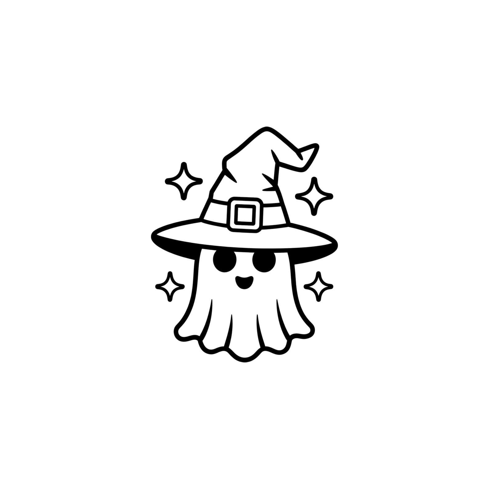 Wizard Ghost Design Instant Download Svg, Eps, Dxf, Png, Pdf, Jpg ...