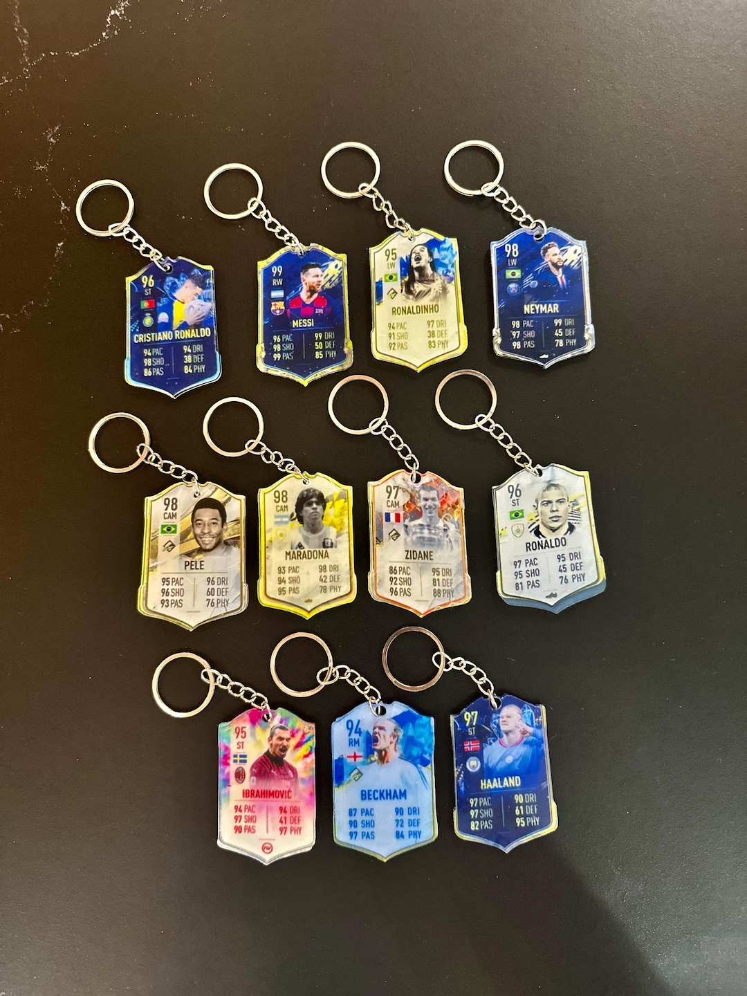 FIFA Player Card Keychain, Soccer Fan Gift - Etsy