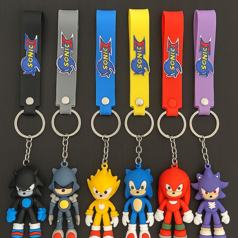 Sonic Characters Keychains - Etsy