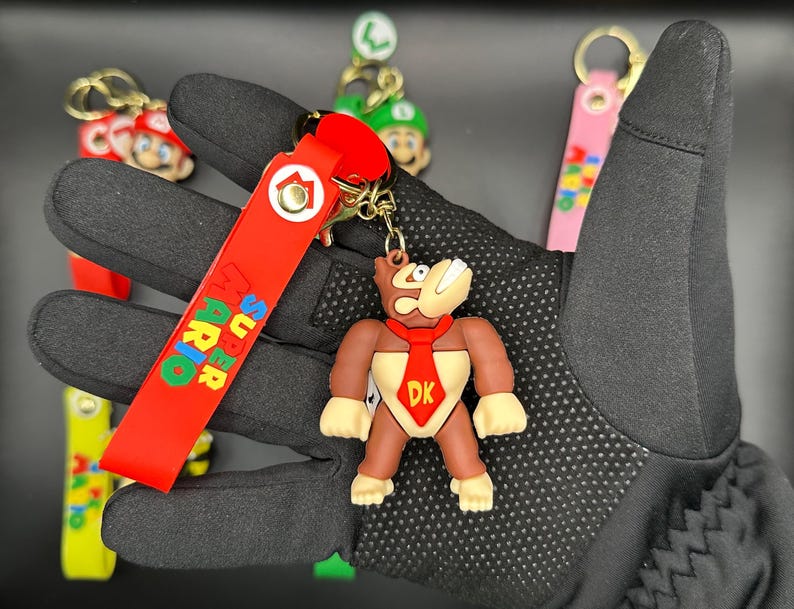 Mario Character Game Character Figure Keychains – Cartoon Video Game ...