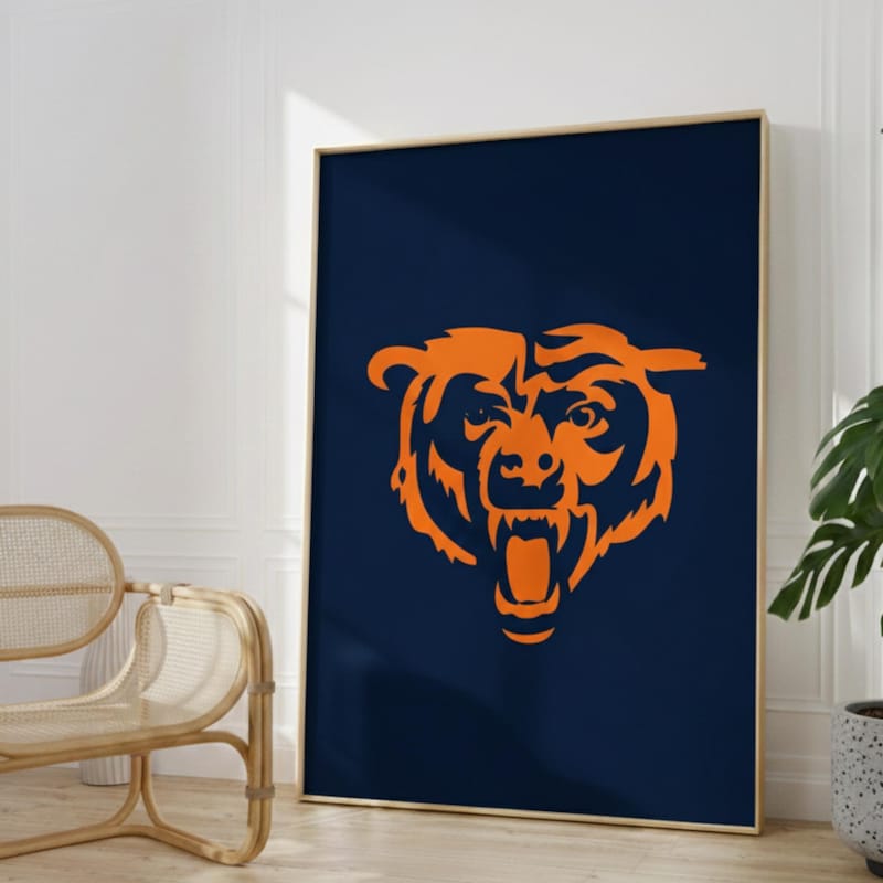 Chicago Bears Team Poster - Etsy