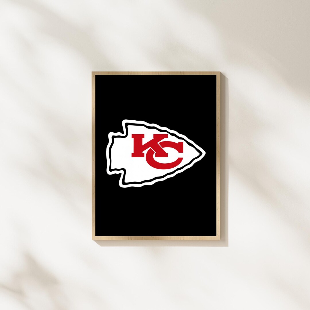 Kansas City Chiefs Inspired Print, Arrowhead Art, Red & Gold Design ...