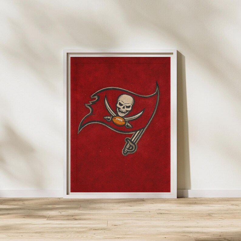 Tampa Bay Buccaneers Wall Art, NFL Football Decor, Includes 28 ...