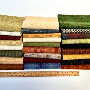 Primitive Garden Wool Pack, 26 Small Wool Pieces for Applique and Craft ...