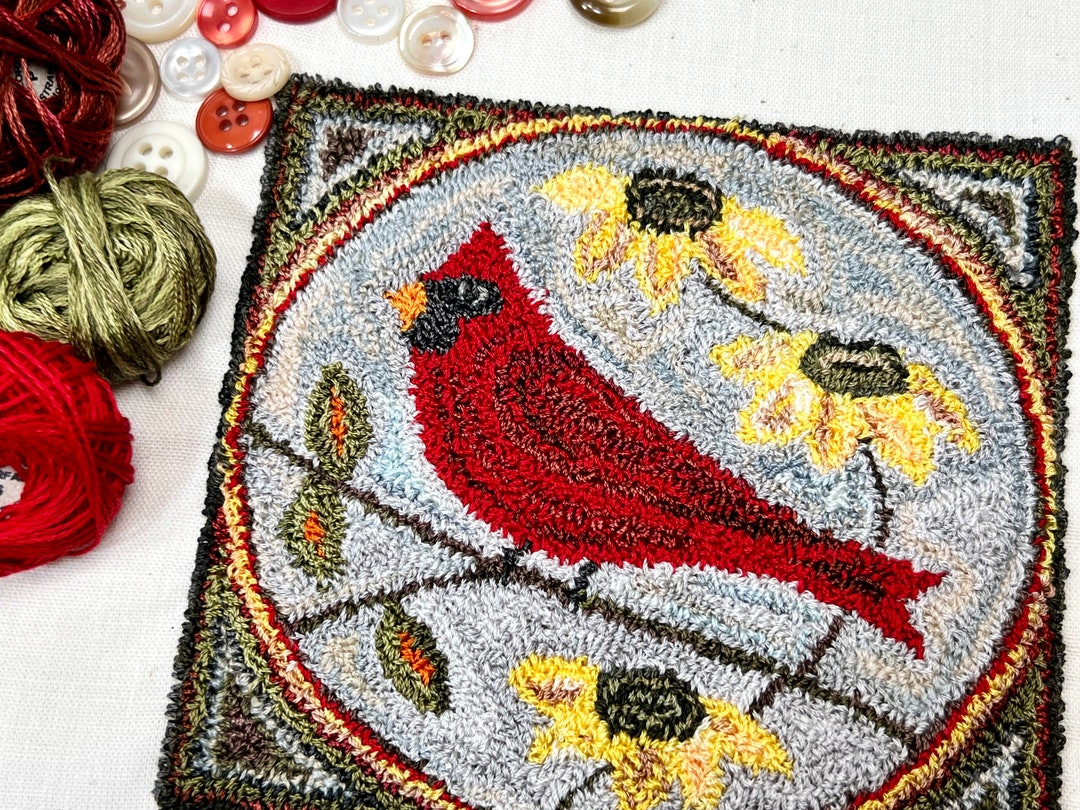 Cardinal Punch Needle DIGITAL Pattern by Mary Johnson, a Digital ...