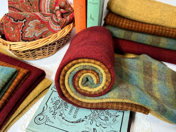 Hand Dyed Wool Fabric - Designs In Wool by Mary Johnson