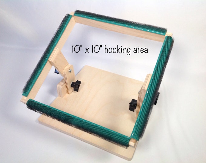 Rug Hooking Frame, 10" X 10", With Gripper Strips, for Rug Hooking ...