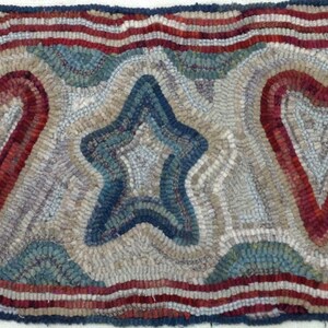 Rug Hooking PATTERN, Patriotic Dreams, 12" X 36", P112, 4th of July ...