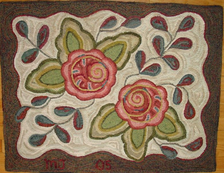 Rug Hooking WOOL PACK for Primitive Floral #1, WP212