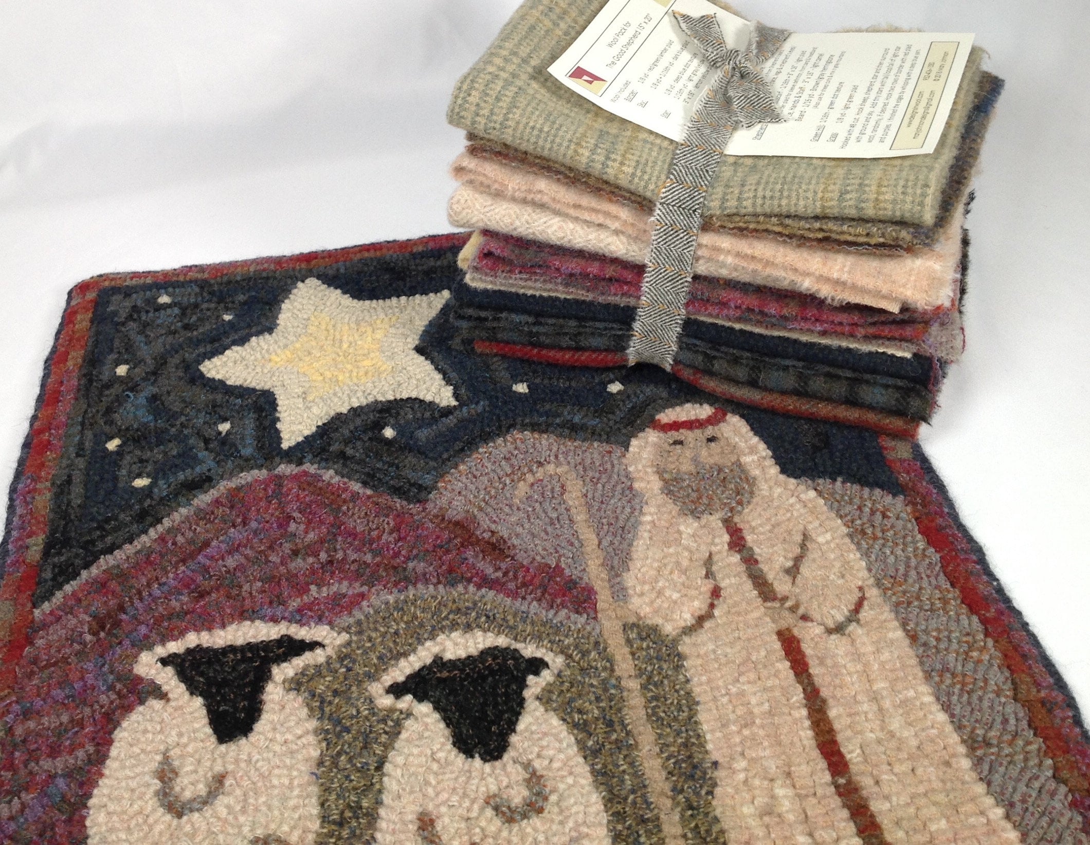 Wool Pack for Primitive Rug Hooking, Applique and Quilting, WP219, DIY ...