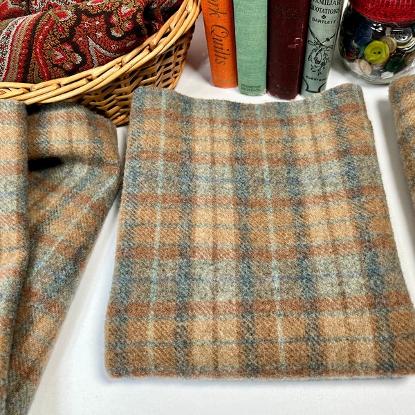 Plaid Wool Fabric - Etsy