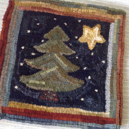 Rug Hooking PATTERN Pine and Star 14 X 14 P215 - Etsy