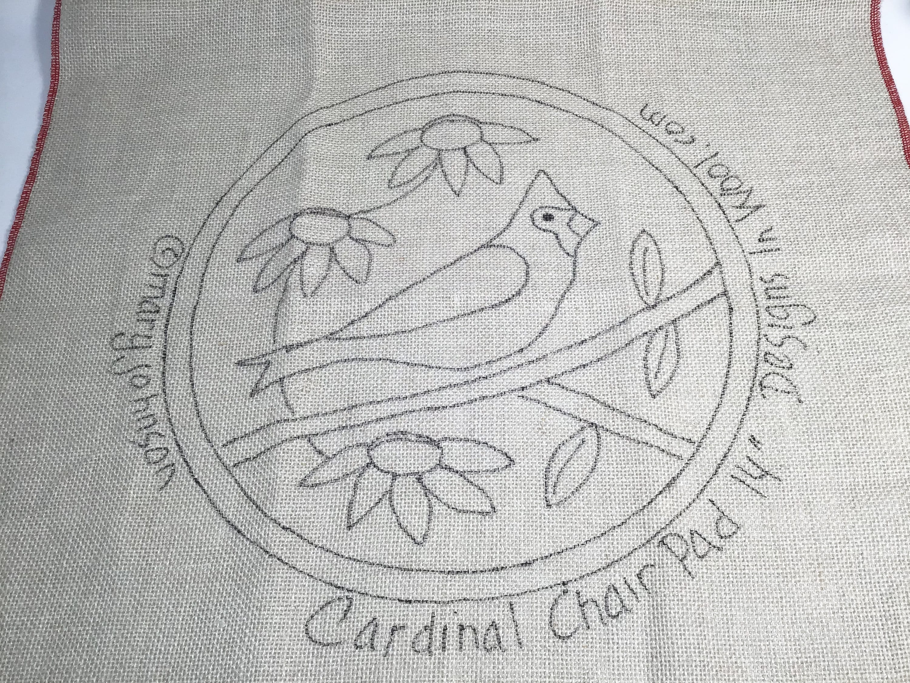 Rug Hooking PATTERN, Cardinal Chair Pad or Table Mat, 14 Round, P136 ...