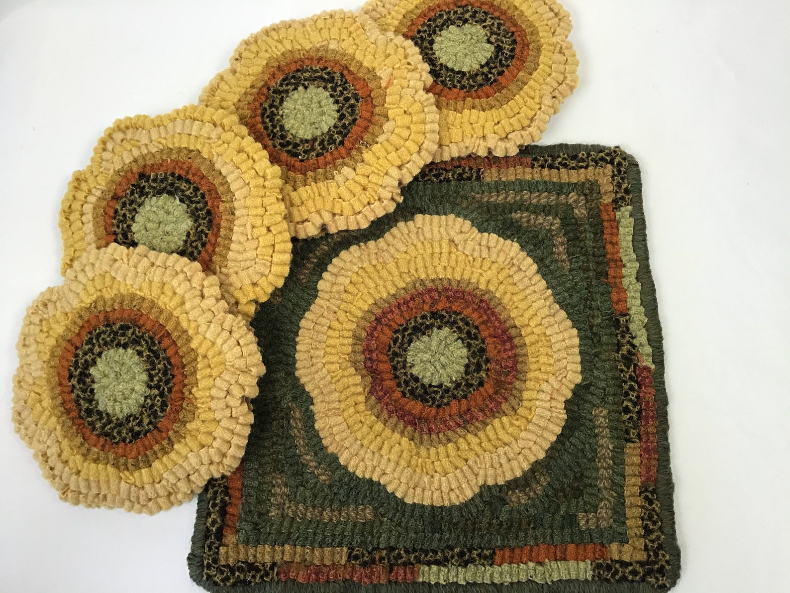Rug Hooking PATTERN Sunflower Mat 8 X 8 P113 | Etsy