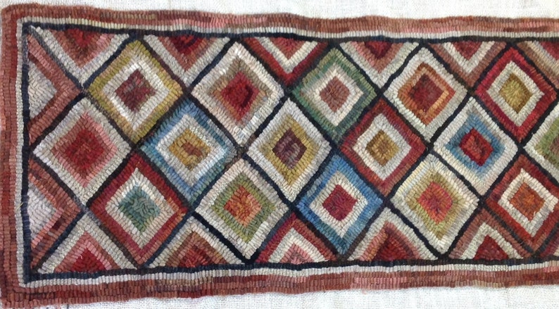 Rug Hooking PATTERN Diamond Geometric 14 X 52 - Etsy