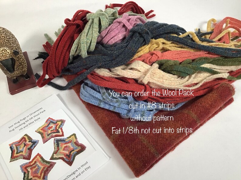 Star Mug Rugs KIT or Wool Pack WP226 DIY Mug Rugs or | Etsy