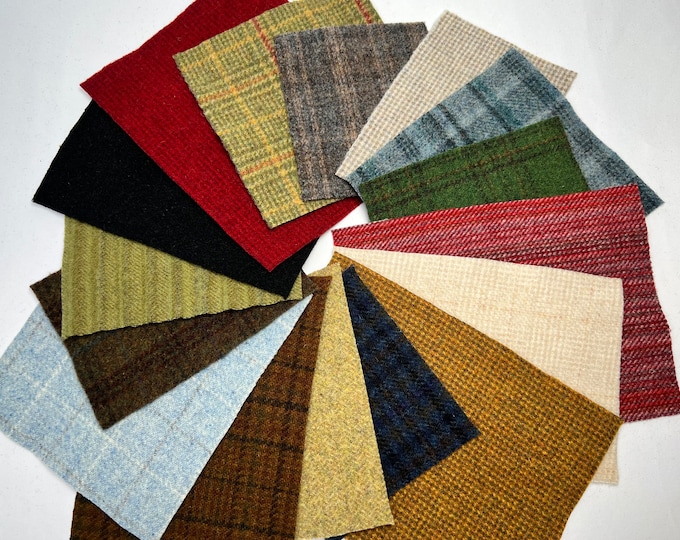 Farm House Scrap Pack, 16 Wool Pieces for Applique and Craft Projects ...