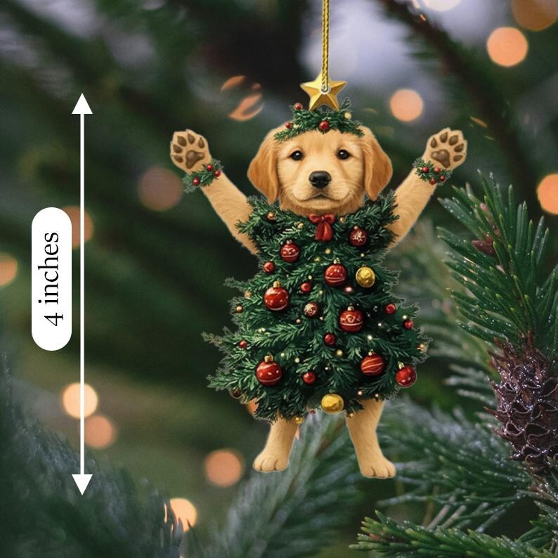 Personalized Cornbread Christmas Ornament - Flat Acrylic Tree ...