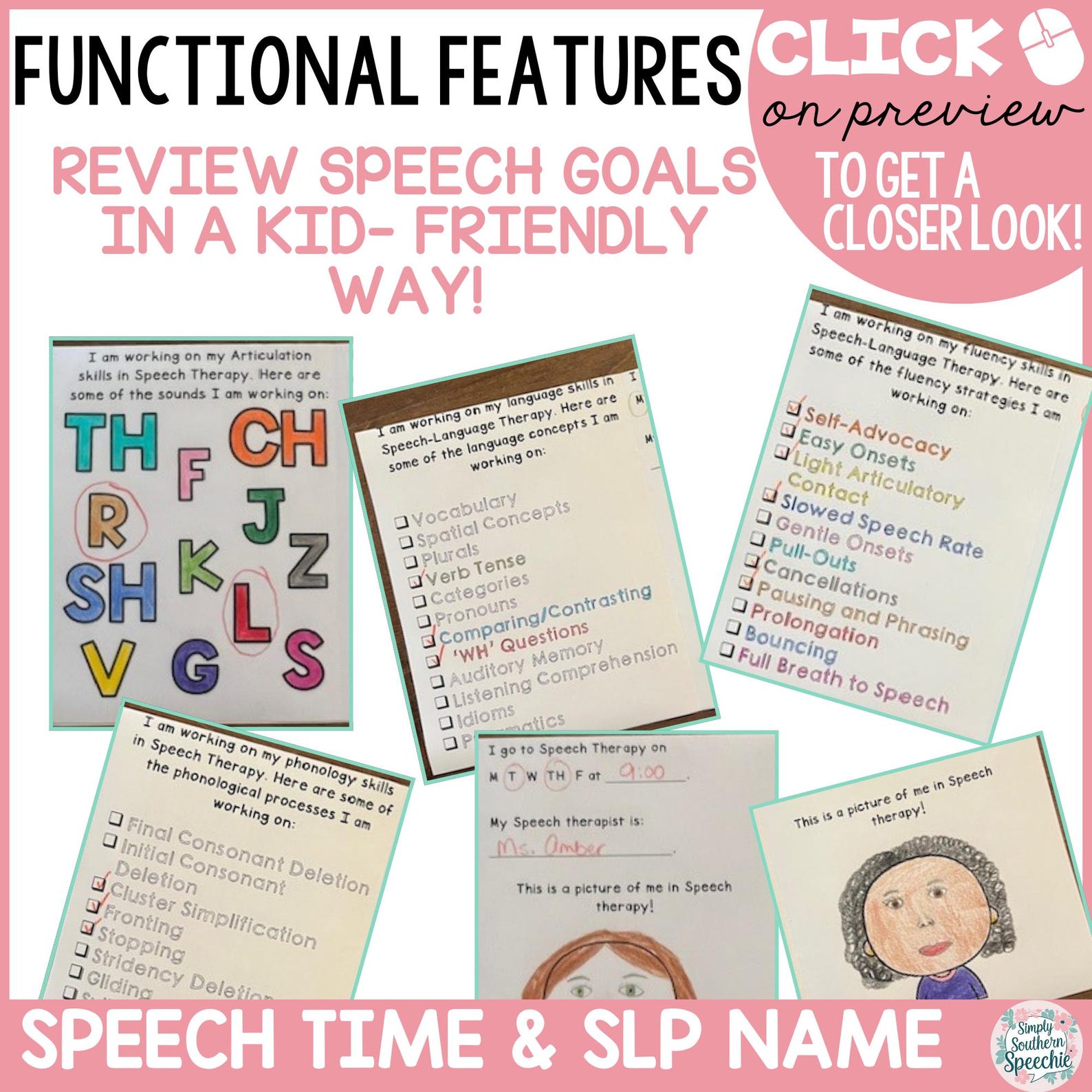 1st Day of Speech Book Craft | Back to School Speech Therapy Activity ...